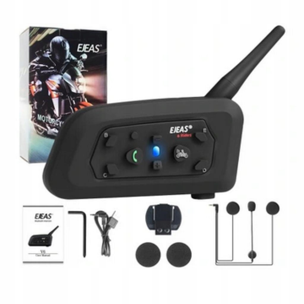 INTERKOM INTERCOM MOTOCYKLOWY EJEAS V6 PRO 1200M - 13737431512 ...