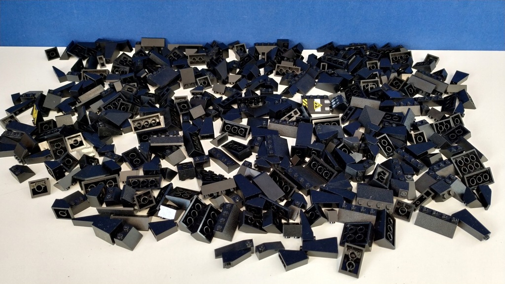 Lego Dachówki / Daszki Czarne 500g 0,5kg NR R39 - 13493646574 - oficjalne archiwum Allegro