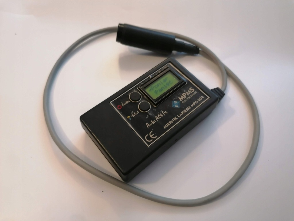 MIERNIK TESTER CZUJNIK GRUBOŚCI LAKIERU MPS-204 - 13145339571 ...