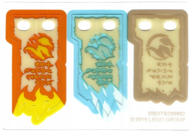 LEGO 55637 Flagi Ninjago 6266962 Trans clear NOWE - 11658363334 ...