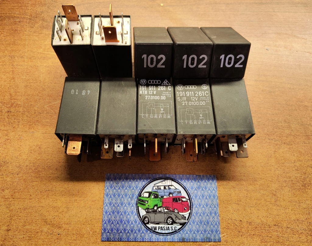 VW T4 przekaźnik świec żarowych nr 102 2.4D AAB - 12982033563 ...