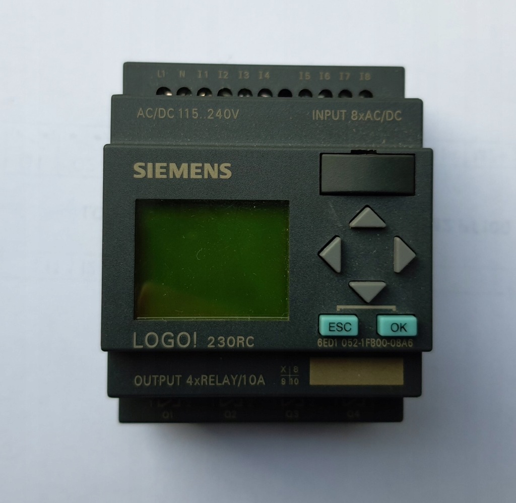 Sterownik Siemens LOGO! 230 RC 6ED1 052 1FB00 0BA6 - 11209531764 ...