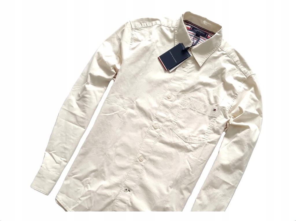 TOMMY HILFIGER MW0MW21581 IVORY KOSZULA NOWA S - 13846004366 ...
