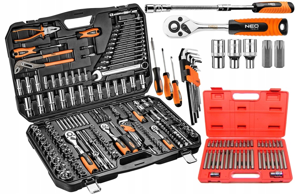ZESTAW 233el KLUCZE NASADOWE NEO 08-681 +40 TORX - 11094666997 - oficjalne archiwum Allegro