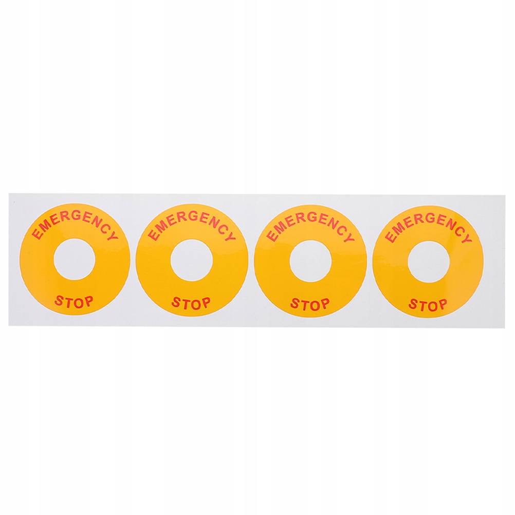 1 SHEET STOP SIGN STICKERS EMERGENCY STOP LABEL - 14745721912 ...