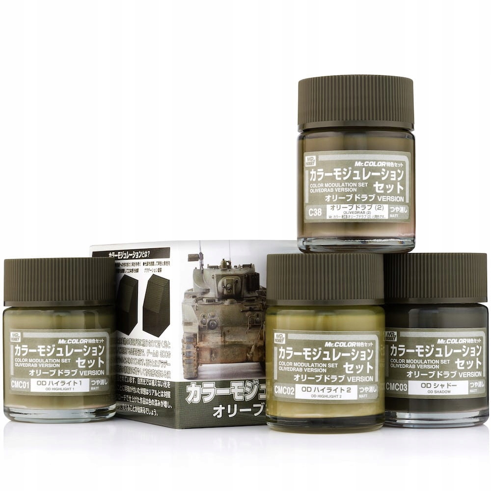 Mr.Hobby GUNZE CS581 Color Modulation Set Olive Drab - 15095118734 ...