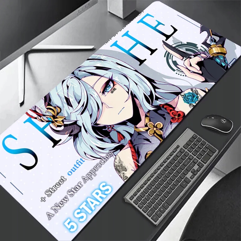 Large Genshin Impact Mouse Pad Gaming Mousepad XXL Ganyu Deskmat PC ...