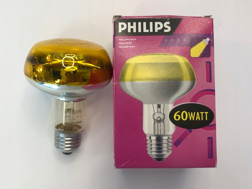 Żarówka Philips YELLOW SPOT 60W R80 E27/ES 230V - 14634038670 ...