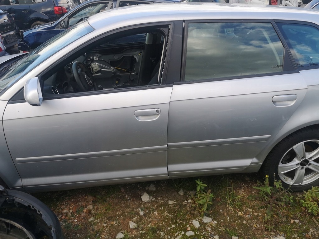 Drzwi Tylne Lewe Tył Audi A3 8P 07r LY7W - 14245249756 - oficjalne archiwum Allegro