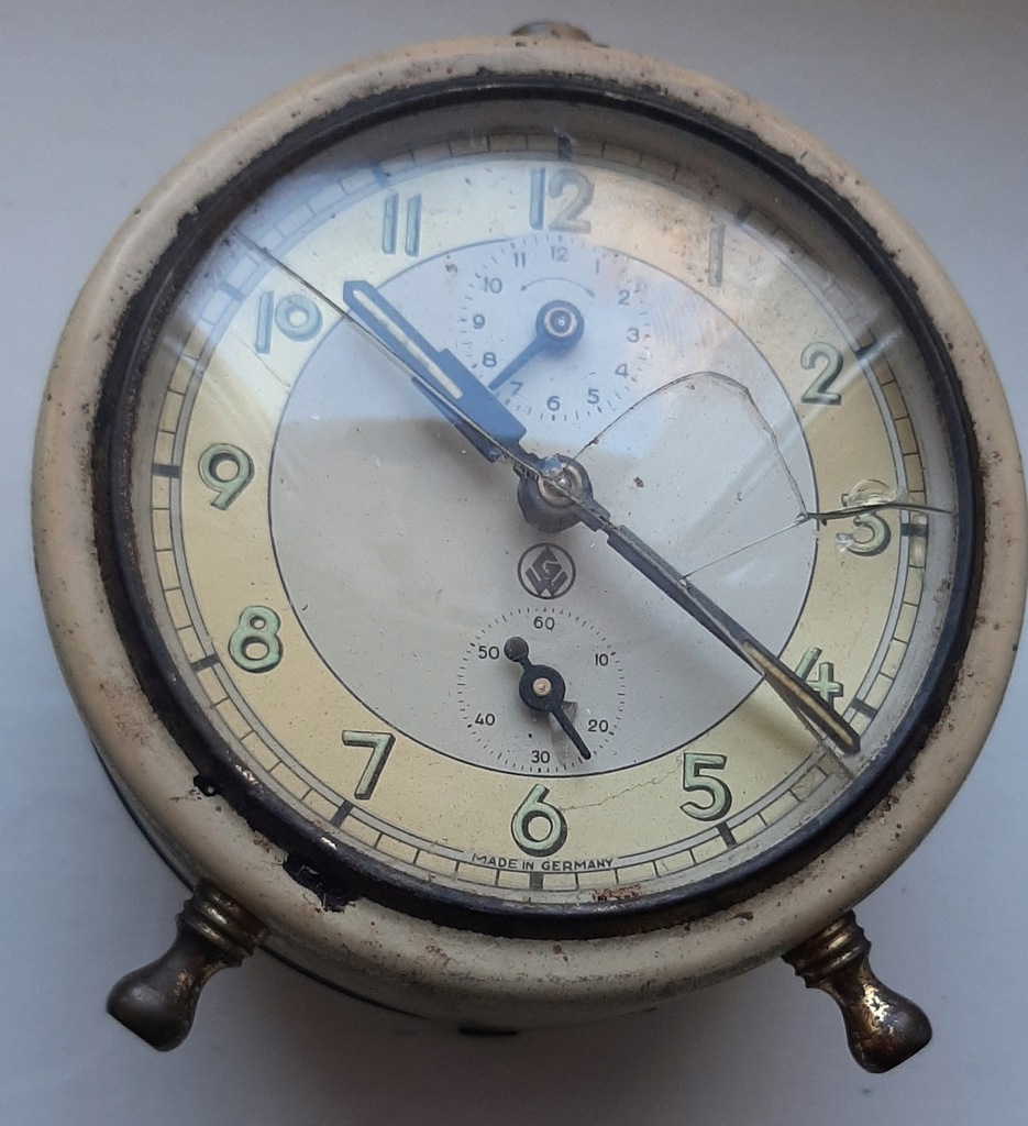 stary budzik GW ,GEORG WURTHNER , GERMANY - 15107685311 - oficjalne archiwum Allegro