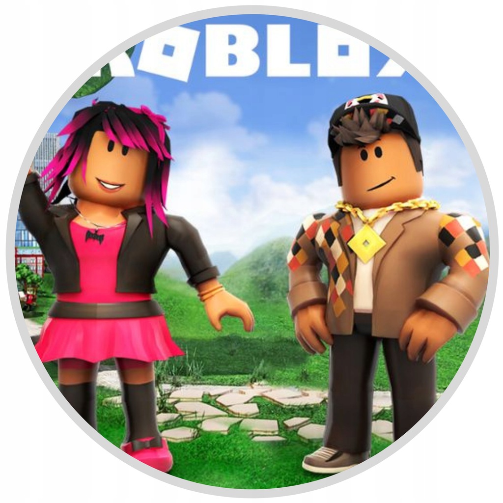 Opłatek na tort Roblox 20cm + 2xGratis NAPIS - 11344432945 - oficjalne ...