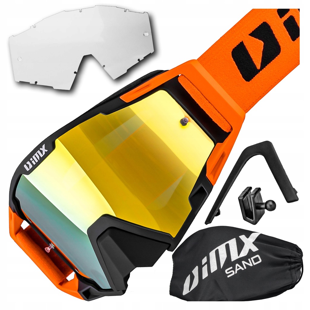 GOGLE IMX SAND BLACK/ORANGE DWIE SZYBY + POKROWIEC - 9084041042 ...