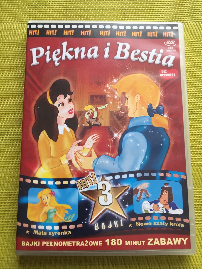 PIĘKNA I BESTIA - MAŁA SYRENKA - NOWE SZATY DVD - 11776227447 - oficjalne archiwum Allegro