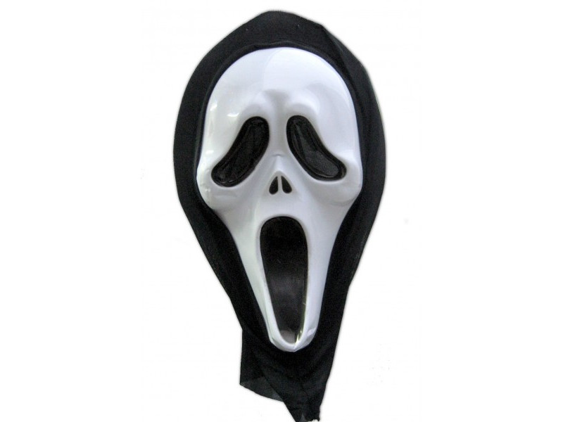 MASKA KRZYK Z KAPTUREM HALLOWEEN GHOSTFACE SCREAM - 7362866489 ...