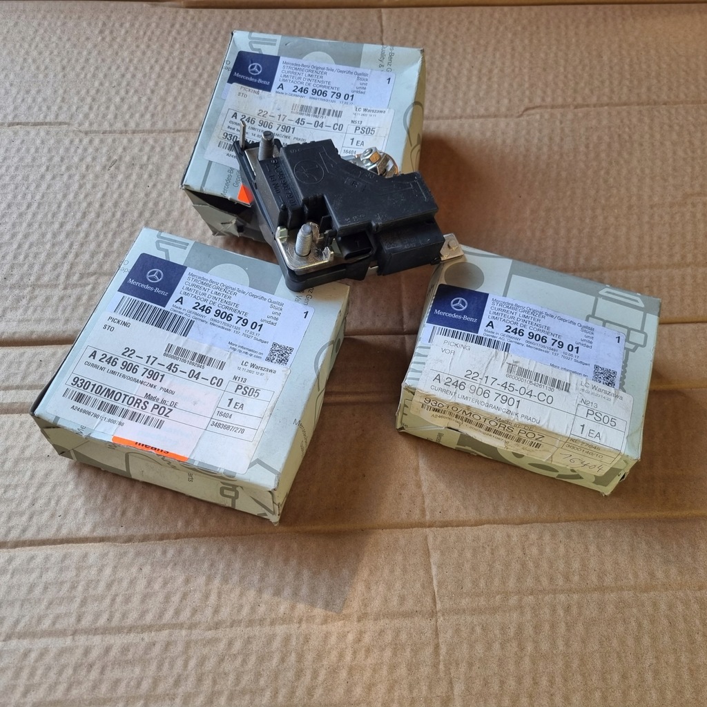 MERCEDES A2469067901 KLEMA PLUSOWA PIROTECHNICZNA BEZPIECZNIK NOWY ...