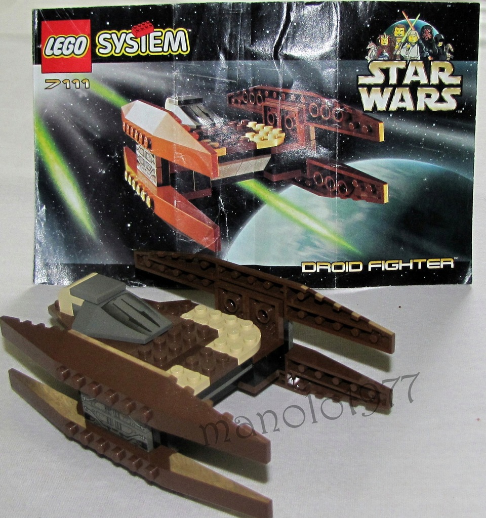 LEGO SYSTEM Star Wars 7111 Droid Fighter UNIKAT - 7775380652 ...