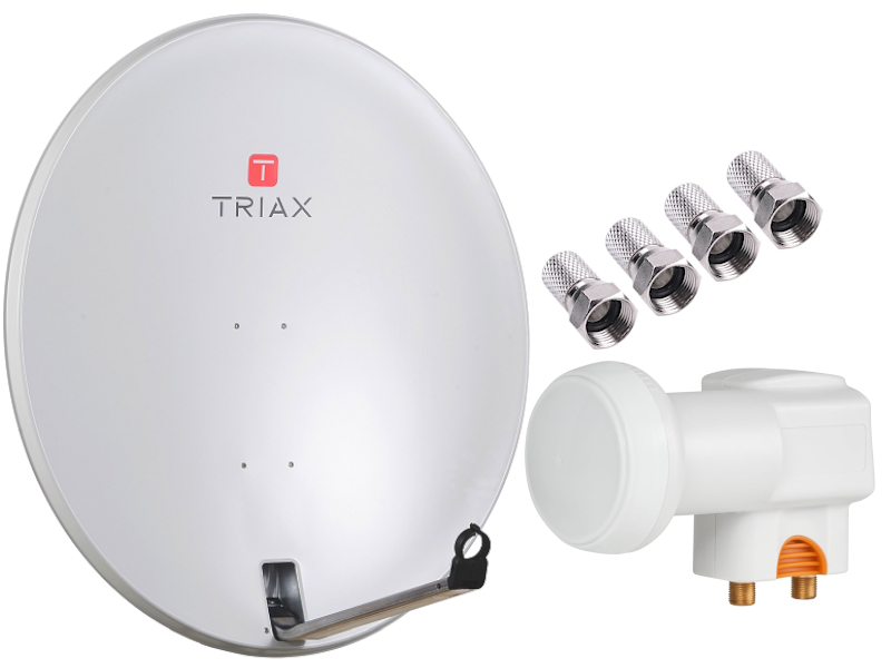 ANTENA SATELITARNA TD88 TRIAX 100CM KONWENTER TWIN - 11925218568 - oficjalne archiwum Allegro