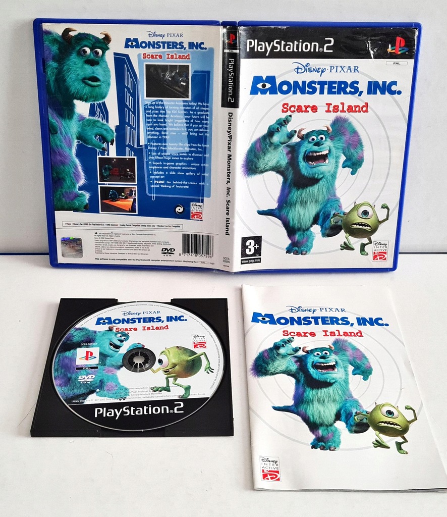 DISNEY PIXAR MONSTERS INC. SCARE ISLAND PS2 3XA - 15988053626 ...