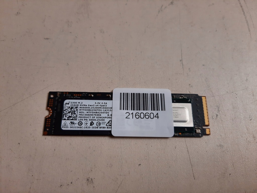 Micron M.2 NVMe 256GB (2160604) - 15800536269 - oficjalne archiwum Allegro