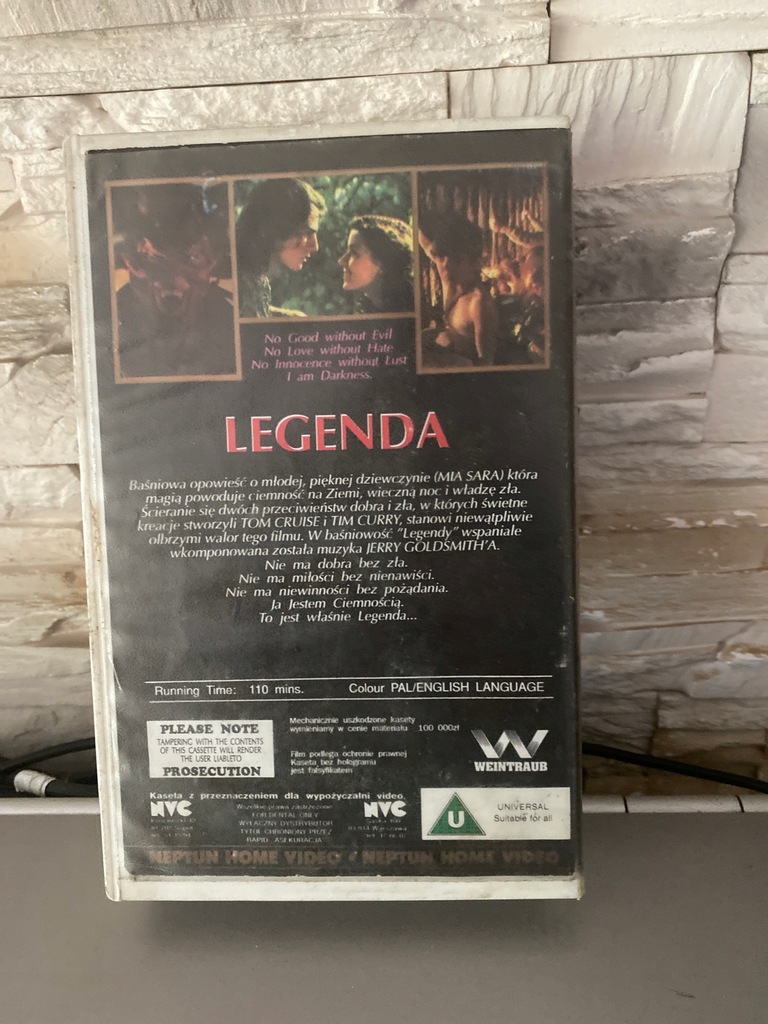 Legenda VHS Tom Cruise - 12426541896 - oficjalne archiwum Allegro