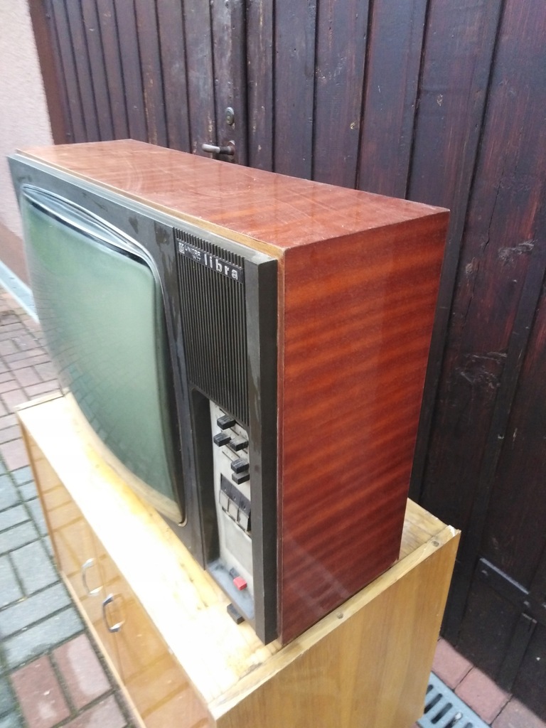 Stary telewizor Unitra Libra Prl - 9825126103 - oficjalne archiwum Allegro