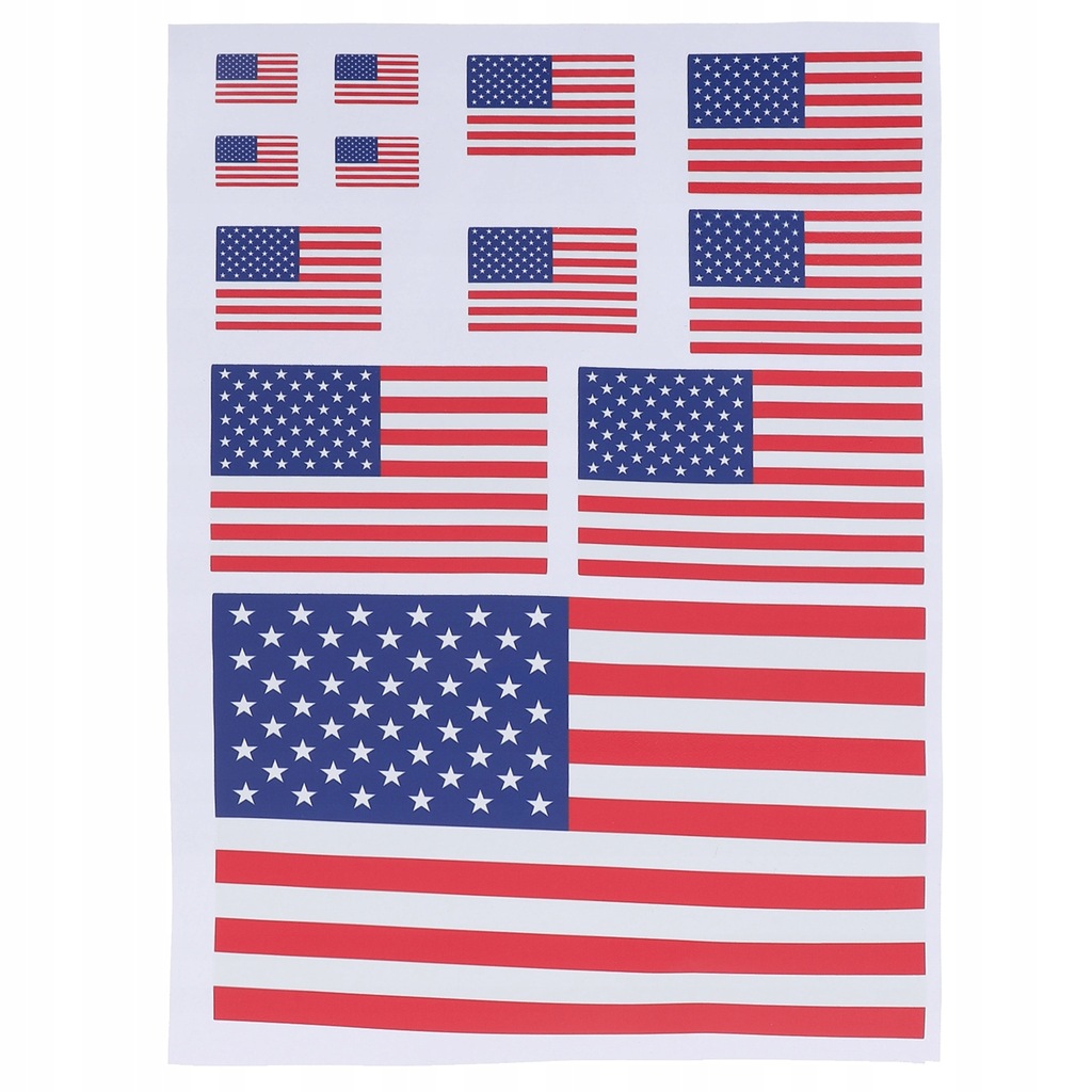USA FLAGS DECAL AMERICAN FLAG STICKER CAR - 15143503206 - oficjalne ...