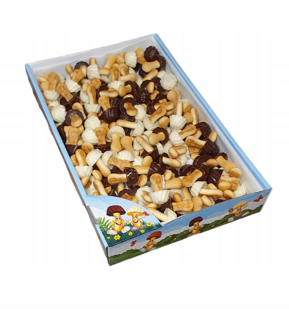Miltonas Wesołe Grzybki Mix Herbatniki z polewą Mini Ciasteczka 600 g ...
