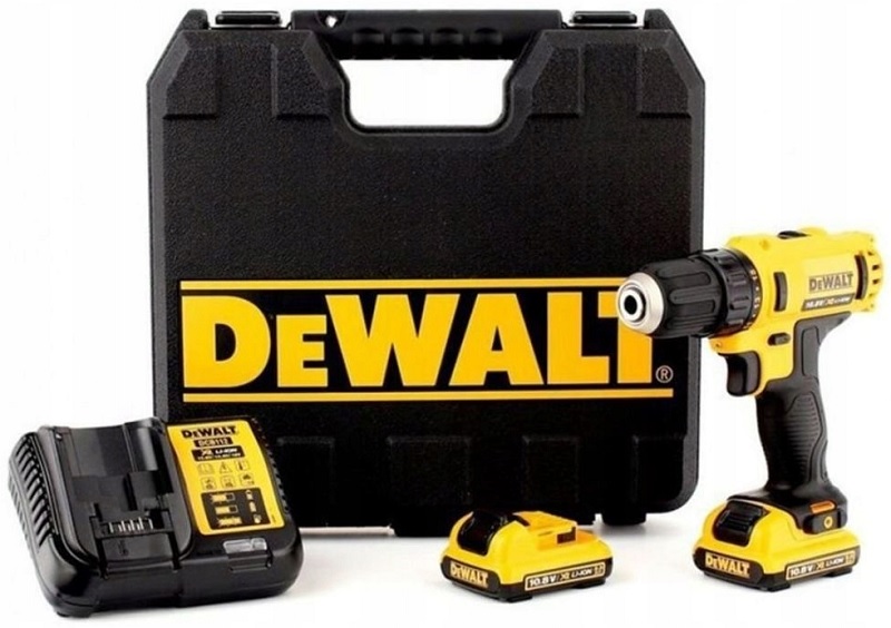 Akumulatorowa wiertarko-wkrętarka DeWalt DCD710D2 - 2 akumulatory 10.8V/2.0 - 14730657247 ...