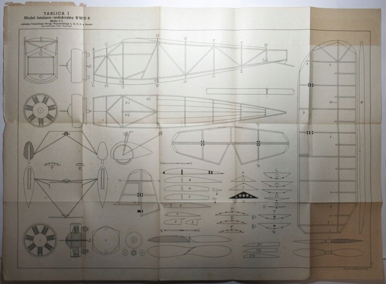 RWD 6, Plany modelarskie 1938 MODEL ŻWIRKI, WIGURY - 12963035491 ...