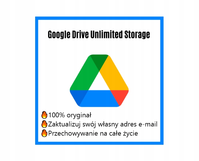 Google Drive Unlimited Storage - 13159840357 - oficjalne archiwum Allegro