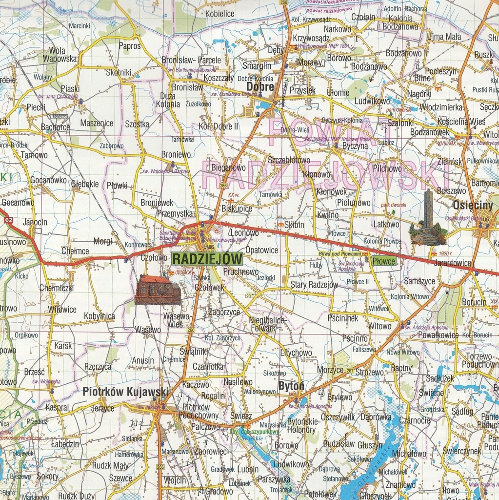 Mapa Kujawy - mapa atrakcji turystycznych - 8222030493 - oficjalne ...