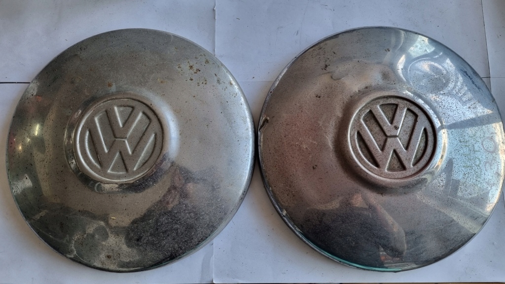 ORYGINALNE CHROMOWANE DEKLE VW GARBUS STAN DB GWR - 12313891854 ...