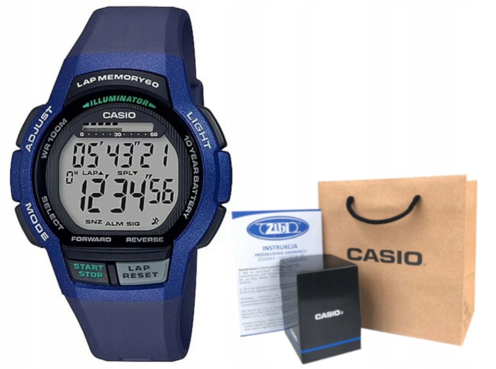 Zegarek dla chłopca Casio WS-1000H-2AVEF hologram - 12000145683 ...