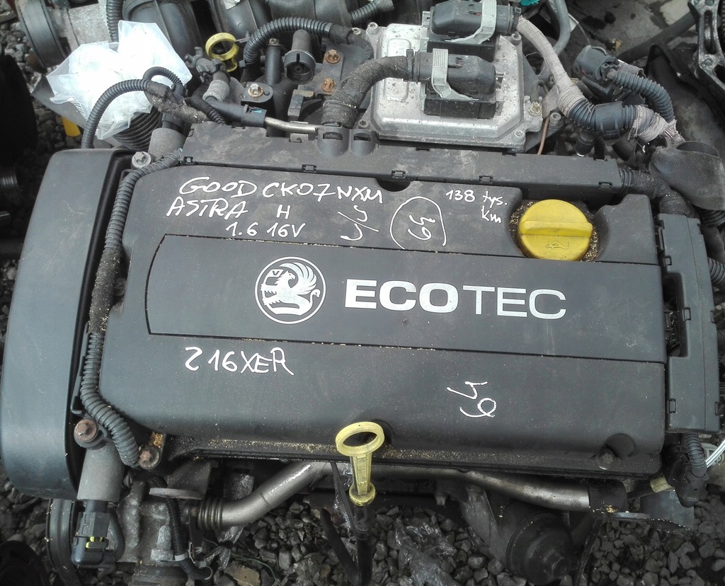 OPEL ASTRA III H 1.6 16V 115KM Z16XER SILNIK KOMPLETNY KPL - 13160137224 - oficjalne archiwum ...
