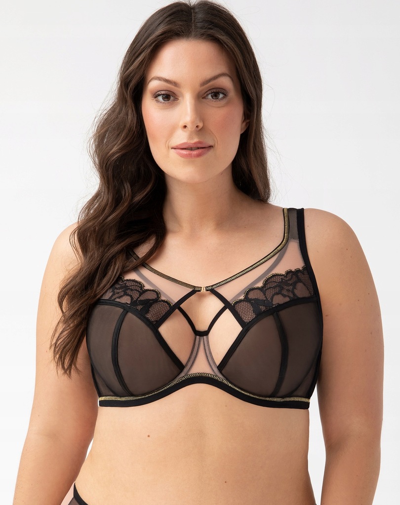 Купить Мягкий бюстгальтер GORSENIA K758 SAANVI, черный, 95G: отзывы, фото и характеристики на ...