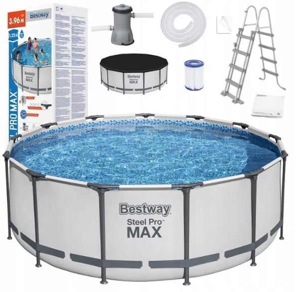 BASEN STELAŻOWY 396x122 ZESTAW 11w1 BESTWAY 5618W - 13498534373 - oficjalne archiwum Allegro