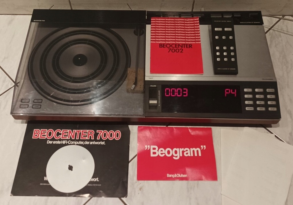 Bang&Olufsen Beocenter 7000 pilot papiery uszk - 12325810299 ...