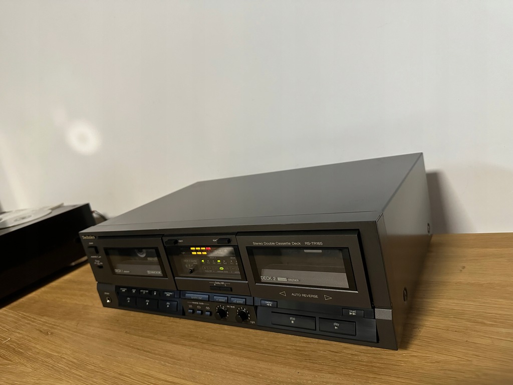 TECHNICS RS-TR165 MAGNETOFON DECK DWUKASETOWY SPRAWNY ŁADNY STAN WARTO ...