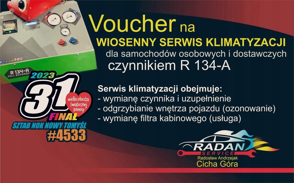 Voucher na wiosenny serwis klimatyzacji - 13183167242 - oficjalne archiwum Allegro