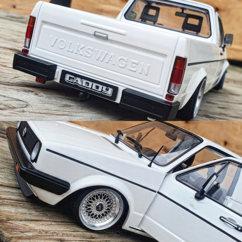 1:18 VW Caddy MK1 Pickup White BBS RS 1982 Custom - 12633072148 ...