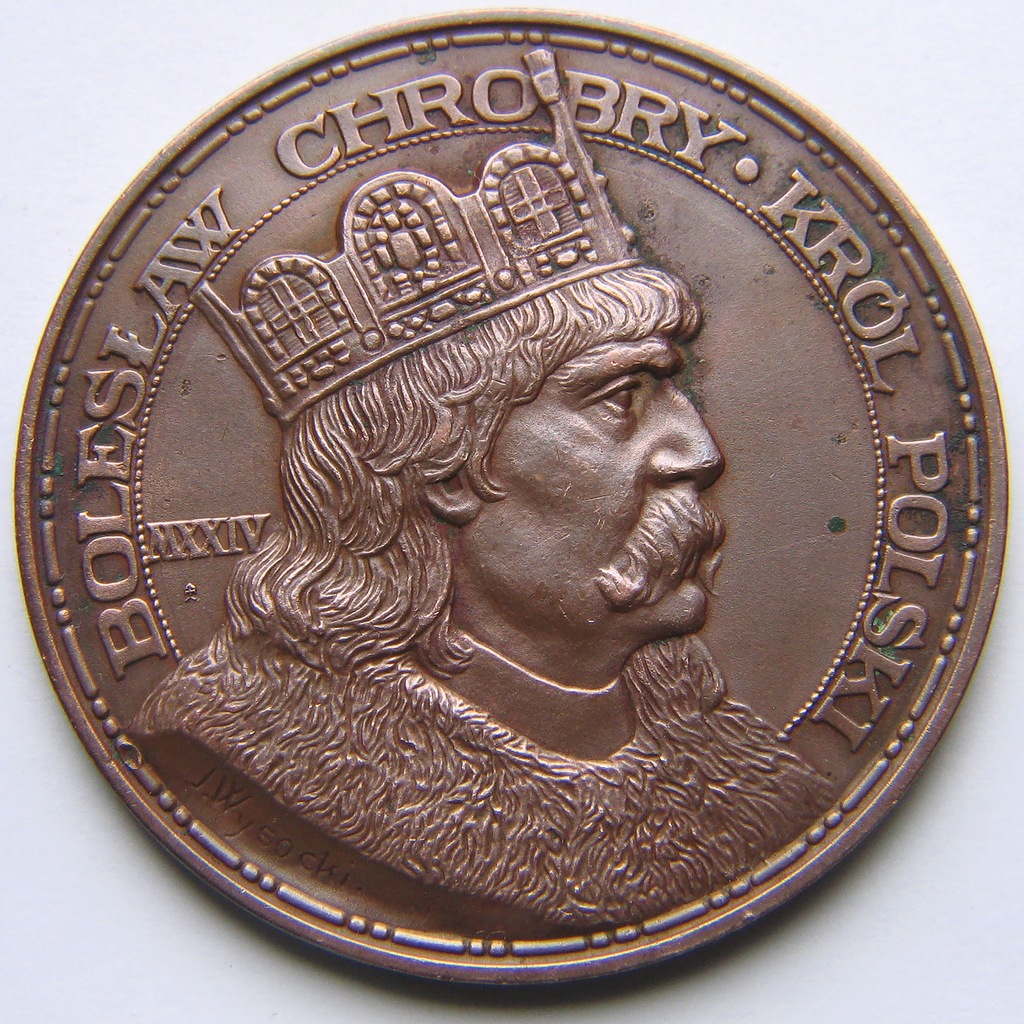 Medal Bolesław Chrobry 1924 DUŻY Unikat 20 zł - 12749320502 - oficjalne ...