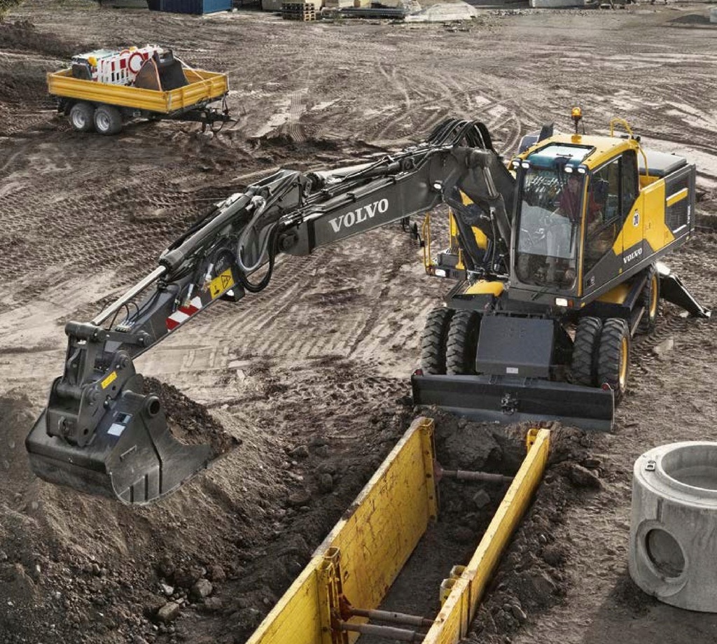 Volvo EW 160 E koparka kołowa - 12491975035 - oficjalne archiwum Allegro