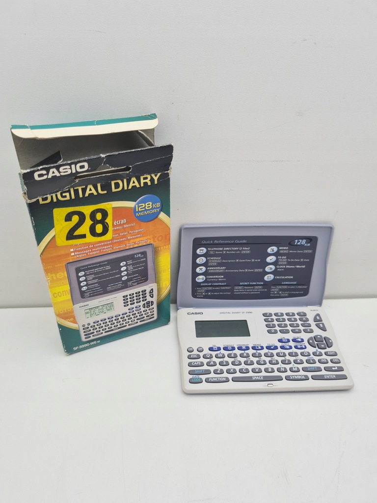 Casio SF-3990-WE-w DIGITAL DIARY RETRO - 12555051469 - oficjalne ...