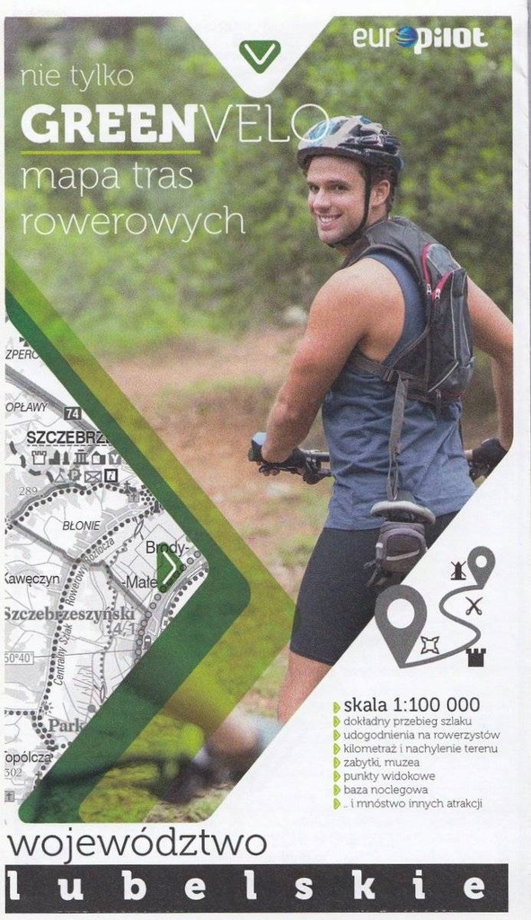 lubelskie mapa rowerowa Green Velo - 11023140921 - oficjalne archiwum ...