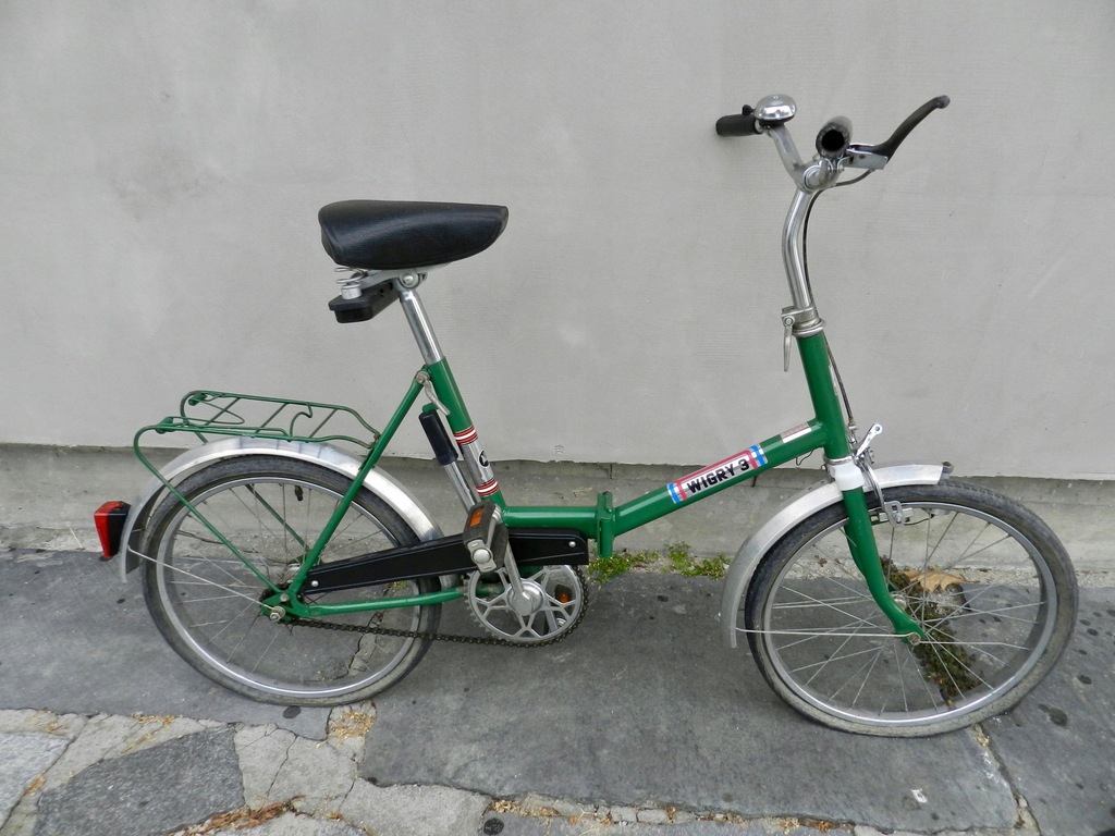 POLSKI ROWER WIGRY 3 SKŁADAK design PRL SUPER STAN - 12578913966 ...