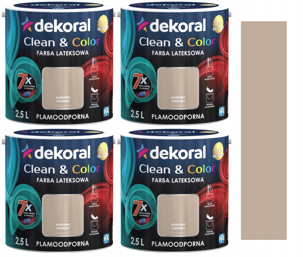 FARBA DEKORAL CLEAN & COLOR KAWOWY AROMAT 10L - 13783554350 - oficjalne ...