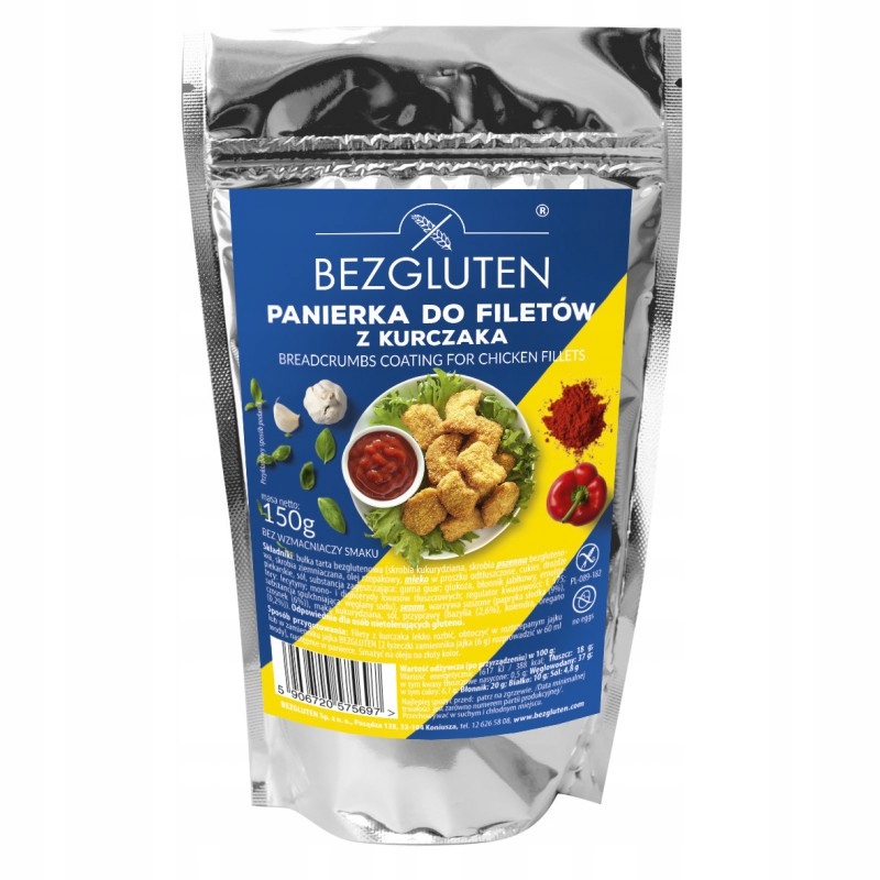 Panierka do filetów z kurczaka bezglutenowa 150g - 11870410920 ...