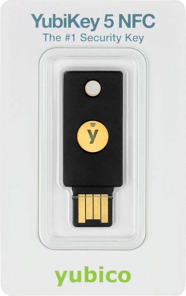 KLUCZ ZABEZPIECZAJĄCY HASŁA YubiKey 5 NFC U2F FIDO - 12175454901 ...