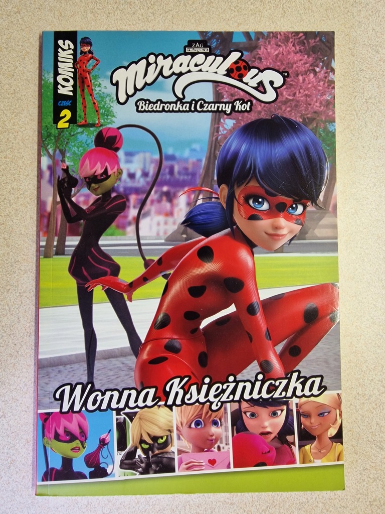 MIRACULOUS BIEDRONKA I CZARNY KOT WONNA KSIĘŻNICZK - 13908267583 - oficjalne archiwum Allegro