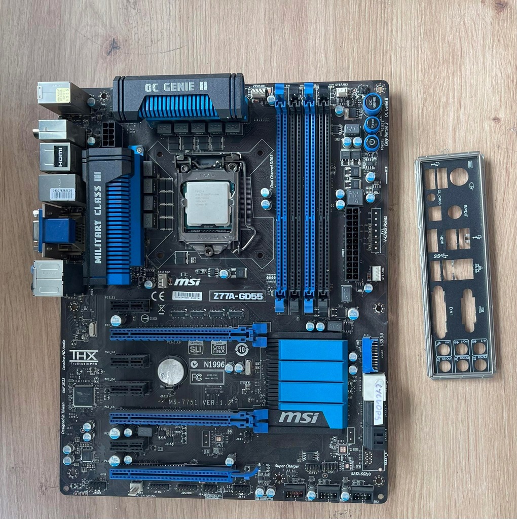 Płyta główna MSI Z77A-GD55 ATX + procesor i7-3770K - 13815535906 ...